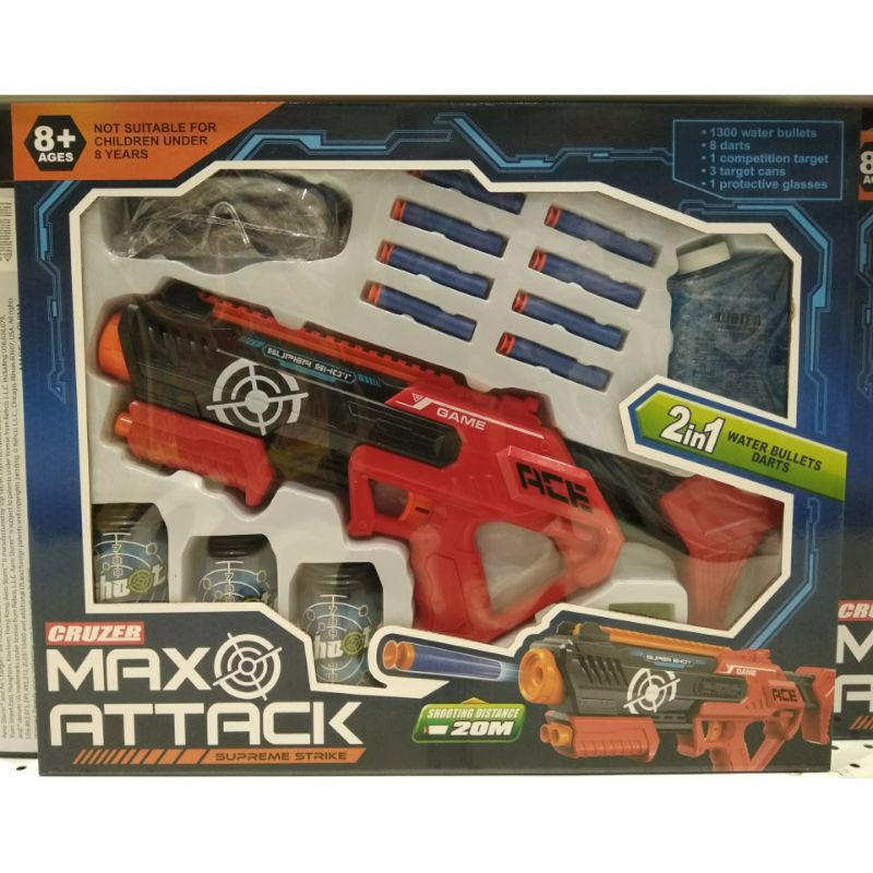 Jual Cruzer Max Attack Supreme Strike Blaster | Shopee Indonesia