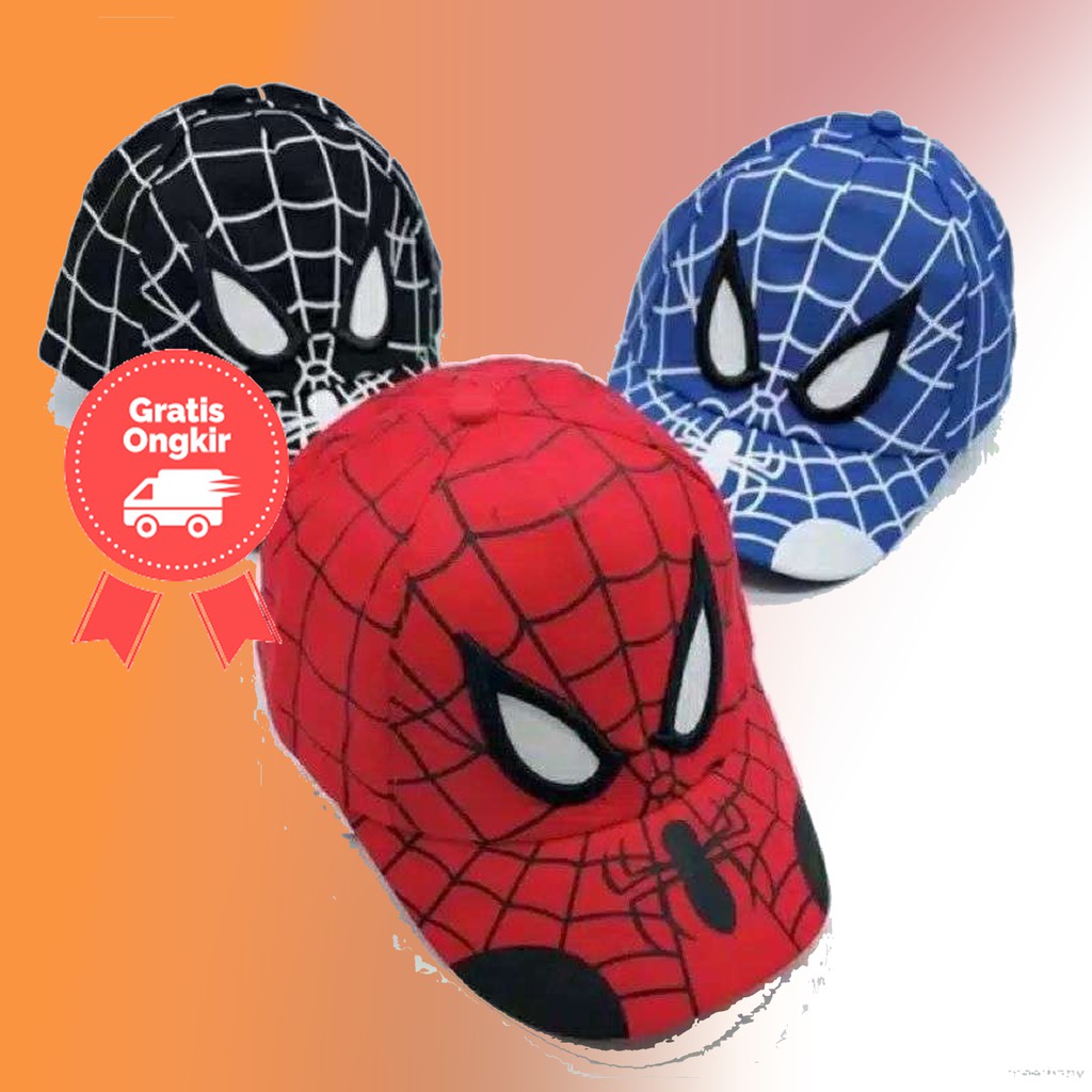 Jual TOPI ANAK , TOPI , TOPI MODEL SPIDER MAN | Shopee Indonesia