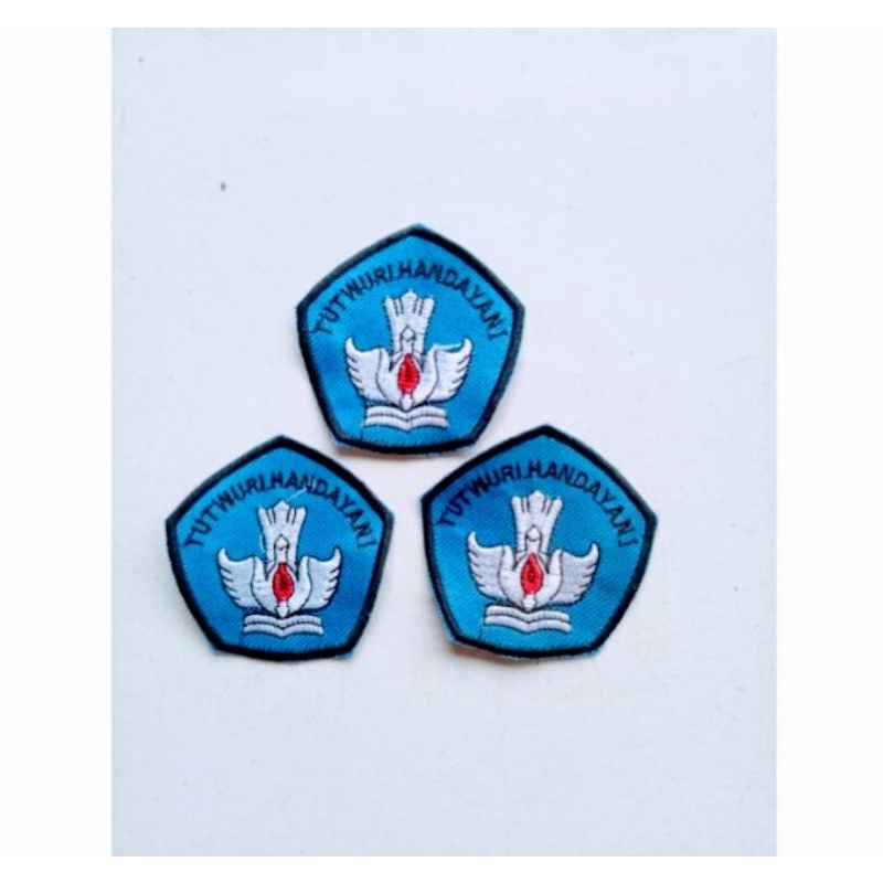 Jual Badge OSIS SD SMP SMA bendera merah putih Tut Wuri bordir | Shopee ...