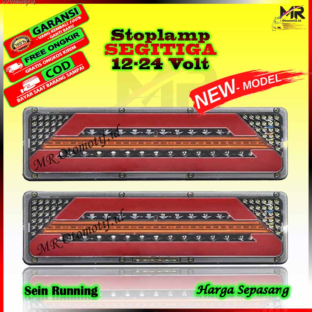 Jual Lampu Stoplamp Variasi Stop lamp Rem Belakang Model Segitiga ST ...
