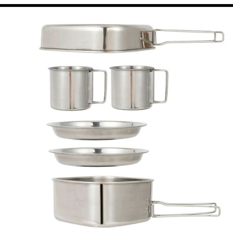 Jual Cooking Set Isi 6 Camell Will - Nesting Camping Outdoor - Cooking ...