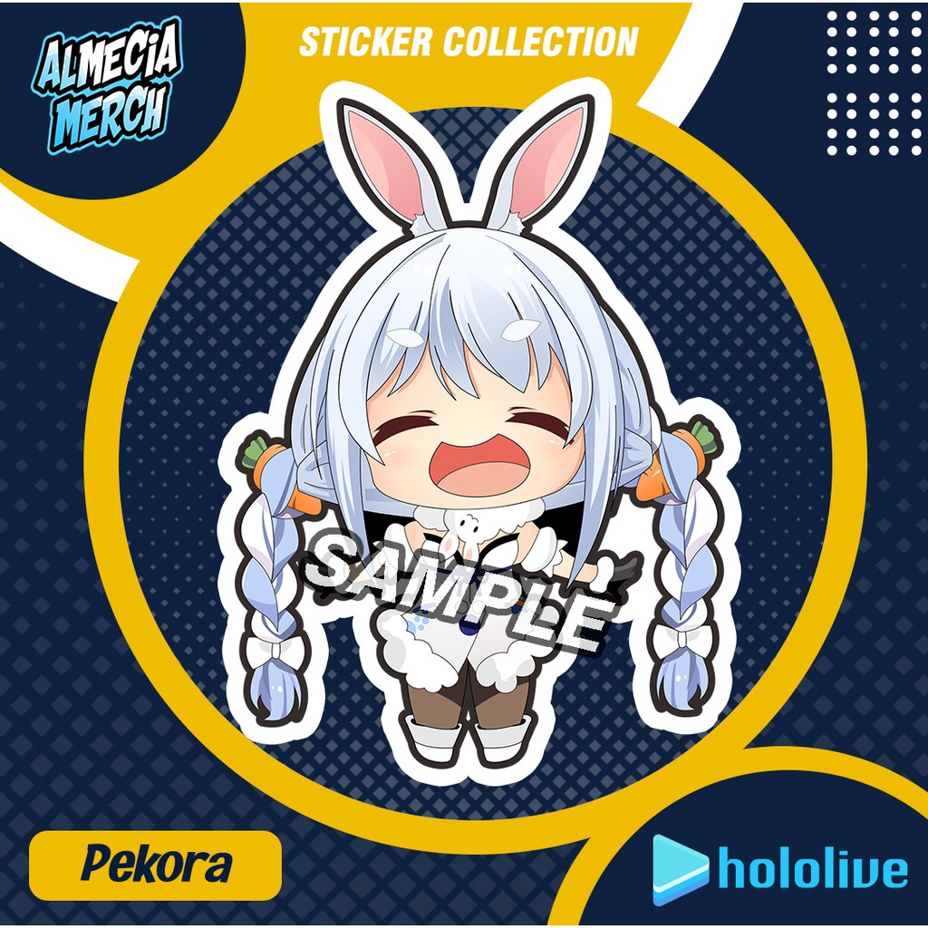 Jual Sticker Hololive JP Usada Pekora / Sticker Vtuber Pekora / Stiker ...