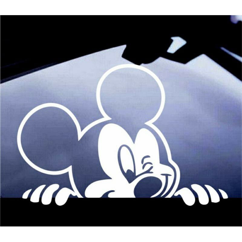 Jual STIKER MOBIL STICKER CUTTING MICKY MOUSE BUAT KACA MOBIL ELAKANG ...