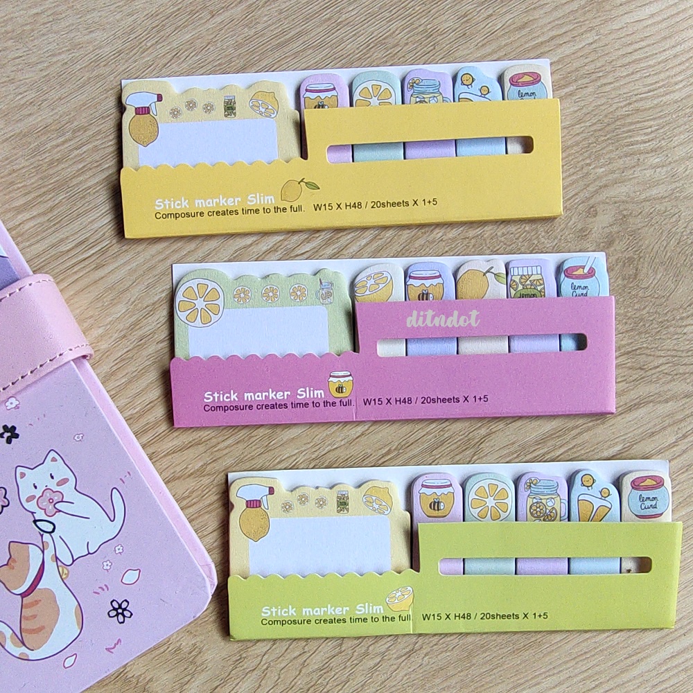 Jual Post It Kertas Karakter Kecil Sticky Note Kertas Karakter Kecil ...