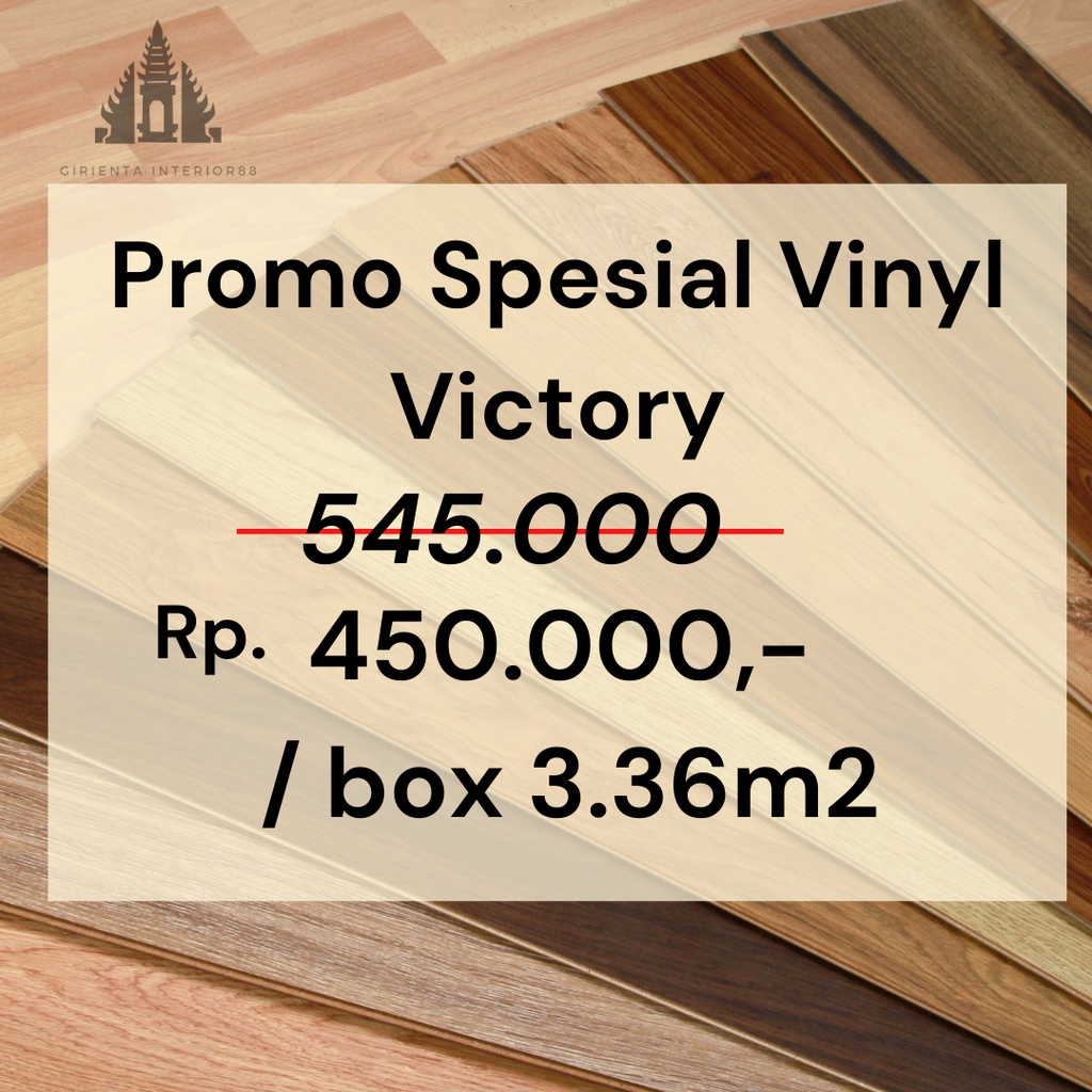 Jual Lantai Vinyl Kayu 3mm VICTORY / Flooring Vinyl Kayu/Lantai Vinyl ...