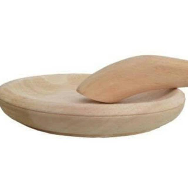 Jual Coet Cobek + ulekan Mutu KAYU ukuran 18 cm | Shopee Indonesia