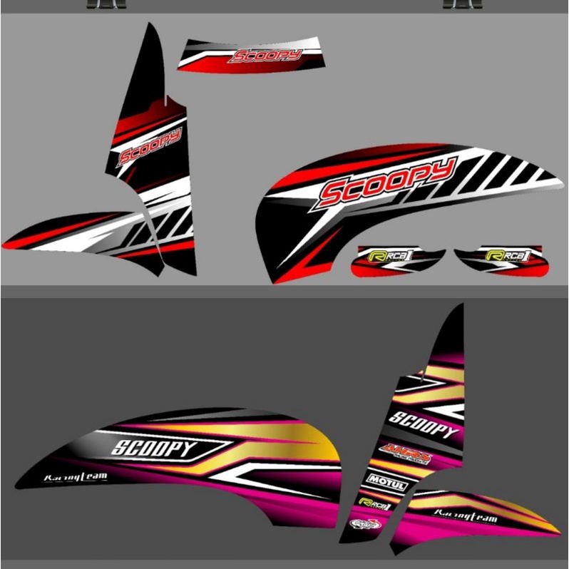 Jual Striping Scoopy 2013 2014 2015 2016 Fi / F1 Lama Variasi Honda ...