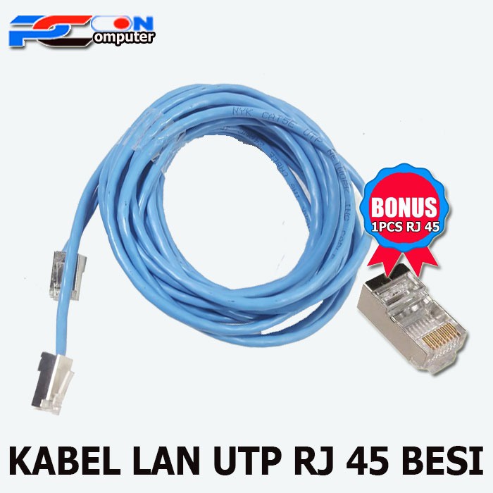 Jual Kabel LAN RJ 45 BESI UTP CATE5 NYK UK 1M/2M/3M/5M/10M/15M/20M/30M ...
