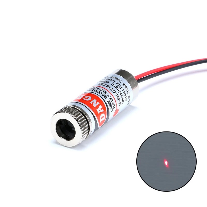 Jual Red Dot Laser Module 650nm 5mW Head Glass Lens Focusable 3V 5V - AIFRobotic | Shopee Indonesia