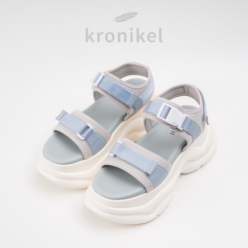 Jual KRONIKEL KAI Sandal Tinggi Tali Wanita Chunky Concert Sandal ...