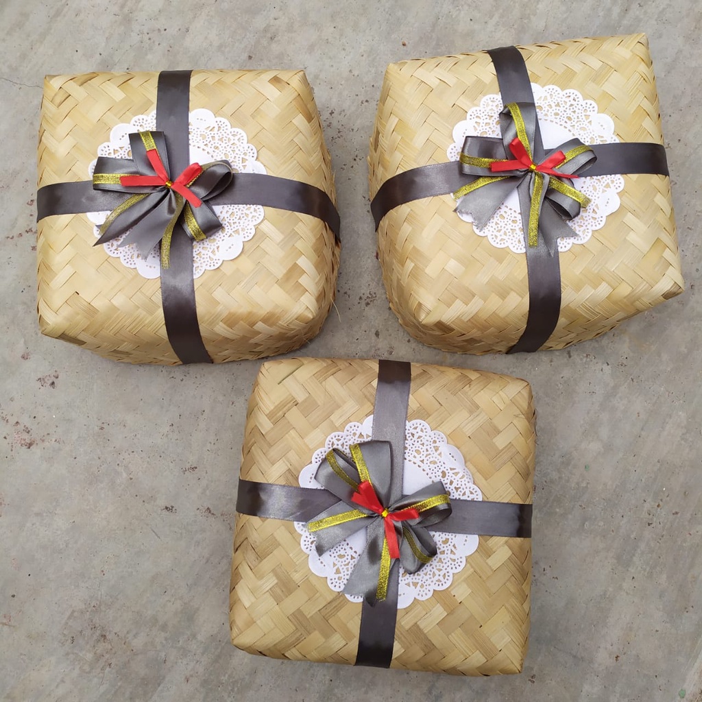 Jual BESEK BAMBU NATURAL GRATIS PITA DIPASANG UKURAN 18 CM/ pipiti ...