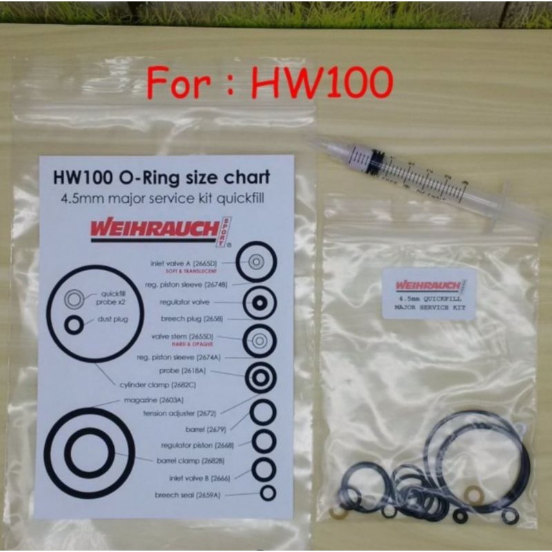 Jual Seal Set Weihrauch HW-100 Major Service Kit | Shopee Indonesia