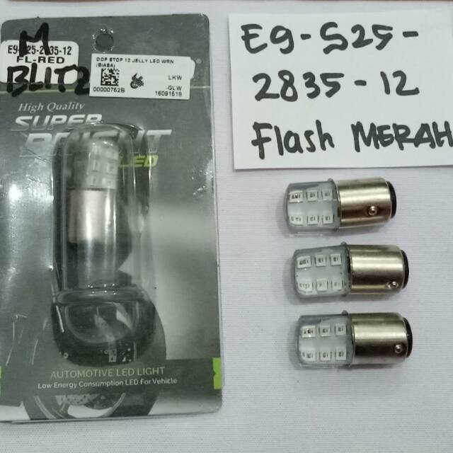 Jual Lampu/ Dop Belakang LED JELLY FLASH Merah, Biru, Putih (Blitz ...