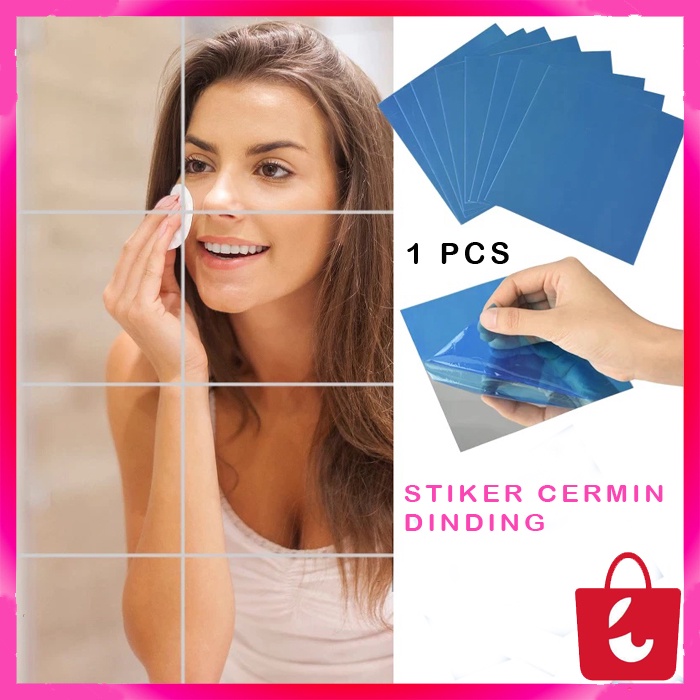Jual [1 PCS] Stiker Dinding Cermin Tempel Sticker Kaca Cermin Dinding ...