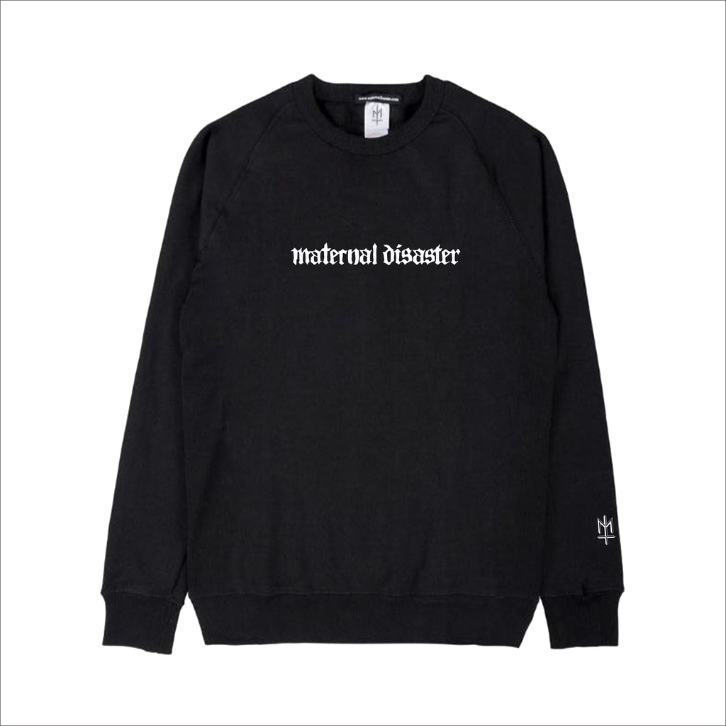 Jual SWEATER CREWNECK MATERNAL DISASTER LOGO | Shopee Indonesia