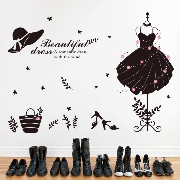 Jual Stiker Dinding / Kaca / Wall Sticker (Fashion Wanita, Beautiful ...
