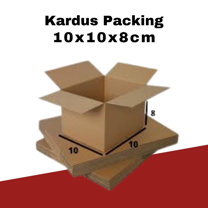 Jual TERMURAH Kardus Packing Ukuran 10 cm Panjang Lebar 10 cm Tinggi 8 ...