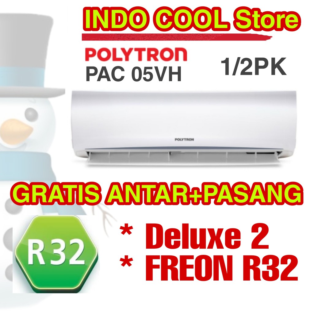 Jual Ac Polytron Split Deluxe 1/2 PK PAC-05VH | Shopee Indonesia