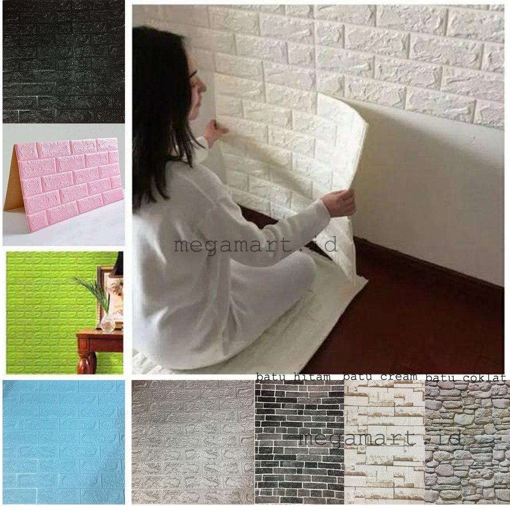 Jual WALLPAPER DINDING / WALLPAPER MODEL BATA / WALLPAPER FOAM 3D ...