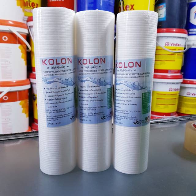 Jual Cartridge saringan / filter air 01 03 05 mikron / isi ulang water ...