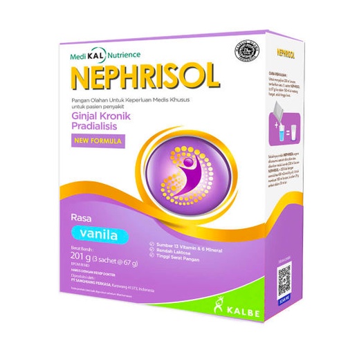 Jual Nephrisol Vanila New Formula Ginjal Kronik Pradialisis 201gram Exp ...