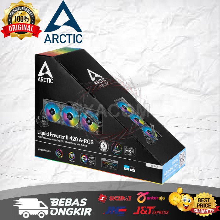 Jual Arctic Liquid Freezer II 420 ARGB Black AIO Liquid CPU Cooler ...