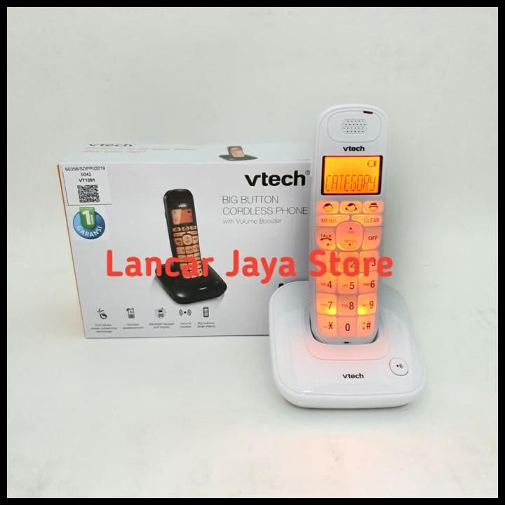 Jual Telepon Wireless Vtech Vt1091/ Cordless Phone Vtech Vt1091 (Putih) | Shopee Indonesia