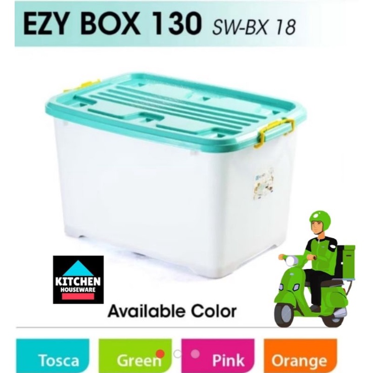 Jual Container Box Besar Ezy Tempat Penyimpanan 45Ltr, 52Ltr, 75Ltr ...