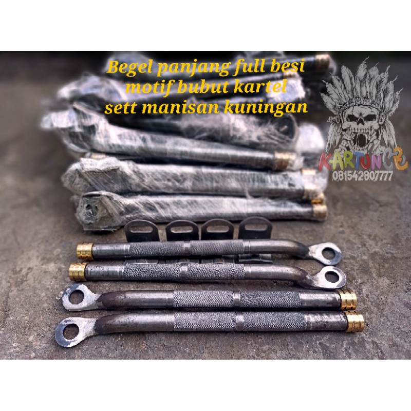 Jual Begel panjang full besi bubut kartel sett manisan kuningan ...