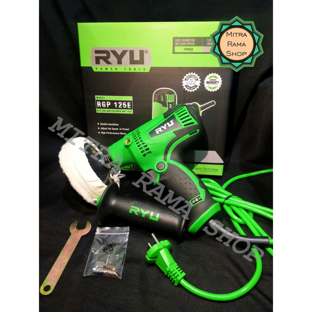 Jual Mesin Poles Mobil Polisher 5 Inch RGP 125 E RYU | Shopee Indonesia