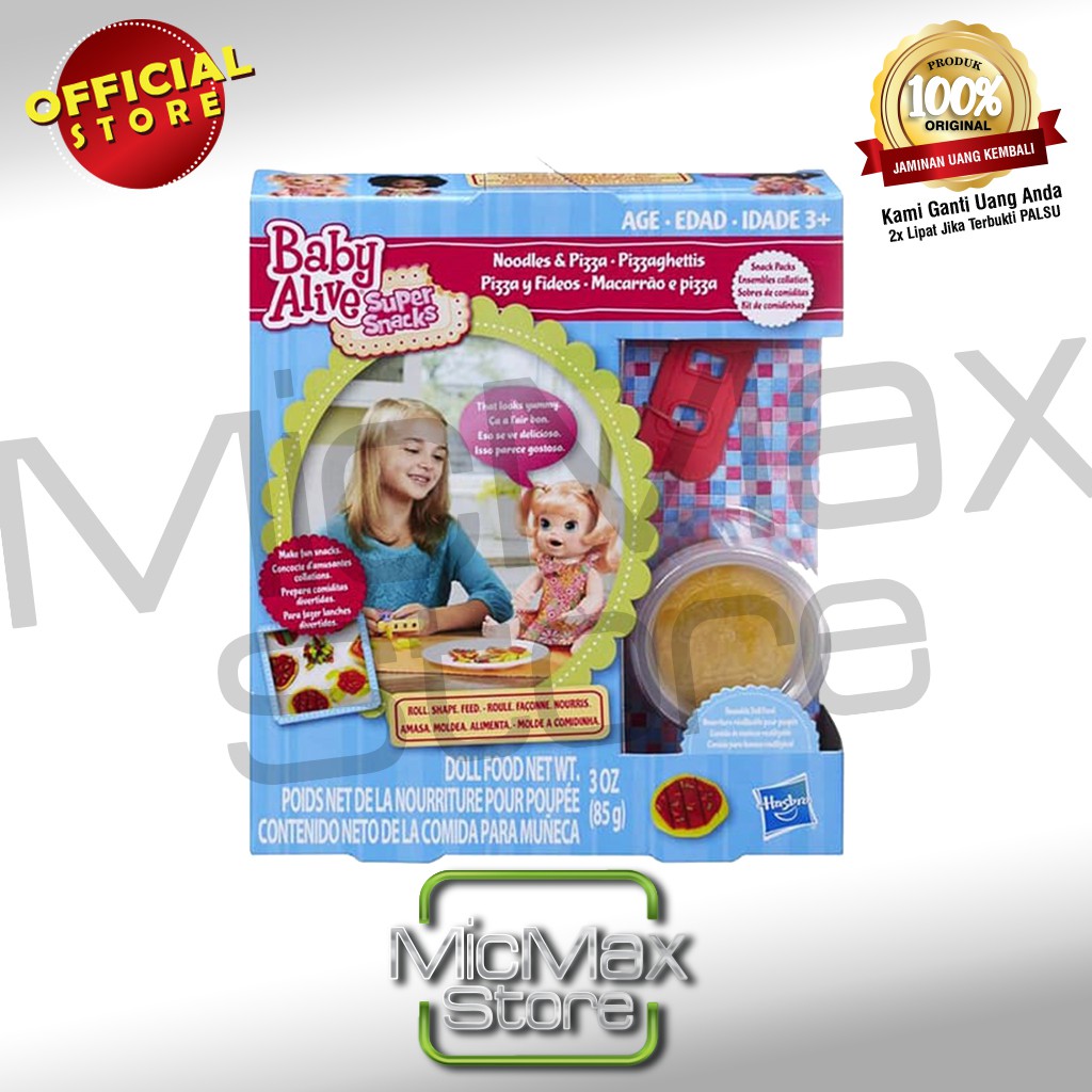 Jual Baby Alive Super Snacks Noodles & Pizza Doll Food Refill Pack ...