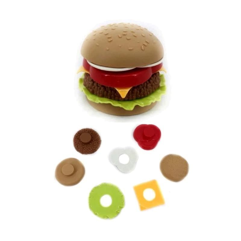 Jual Mainan anak edukasi susun burger / makanan burger / big hamburger ...