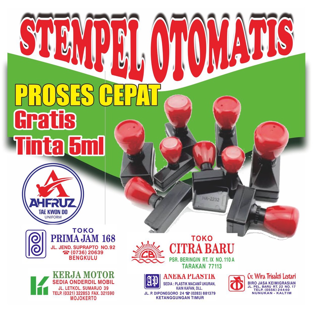 Jual Stempel, stempel otomatis desain custom, cepat murah praktis ...