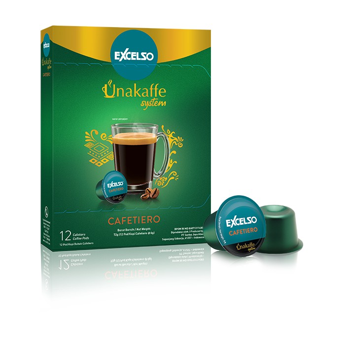 Jual Kapsul Kopi EXCELSO UNAKAFFE System - CAFETIERO - Kapal Api Unakafe | Shopee Indonesia