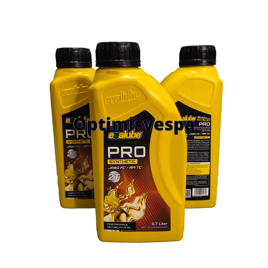 Jual Oli Samping Evalube Pro 2T Kuning Vespa Super Sprint Px Ps ...