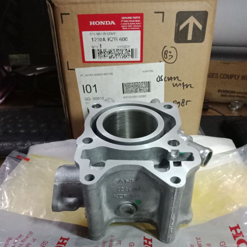 Jual BLOK SEHER CYLINDER KZR VARIO 125 FI OLD NEW LED ORIGINAL ORI ASLI HONDA AHM 1210A-KZR-600 ...