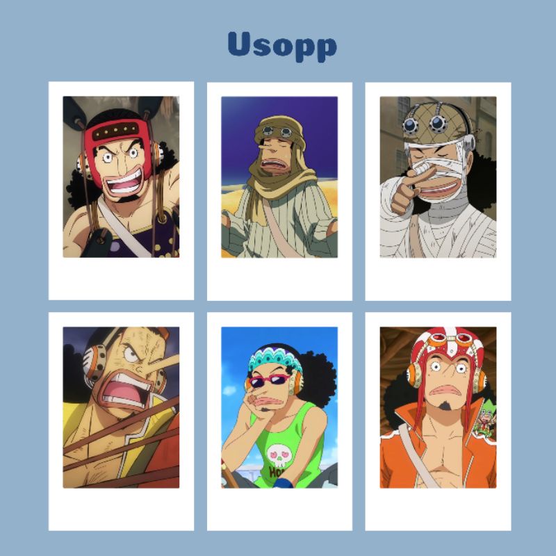 Jual Polaroid Anime One Piece Luffy Zoro Sanji Nami Nico Robin ace ...