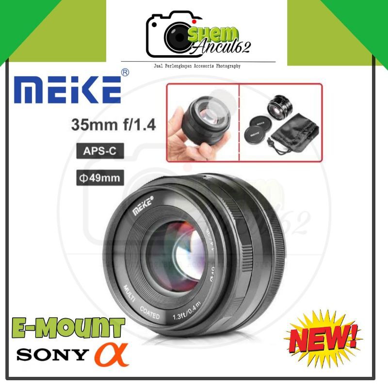 Jual Lensa Meike 35mm F1.4 APS-C for Sony E-Mount Lensa Manual Sony ...