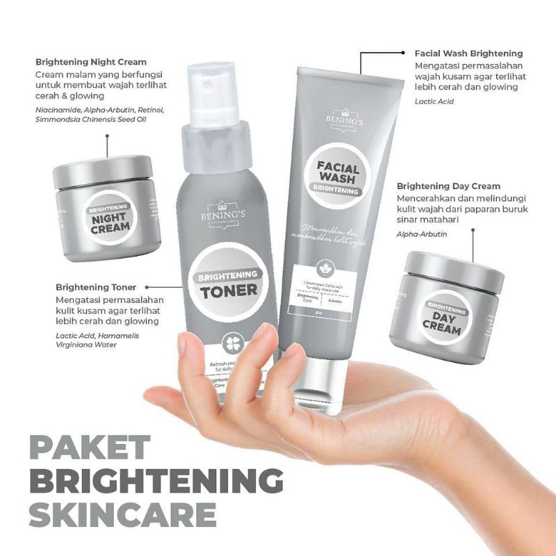 Jual Brightening benings Skincare | Shopee Indonesia