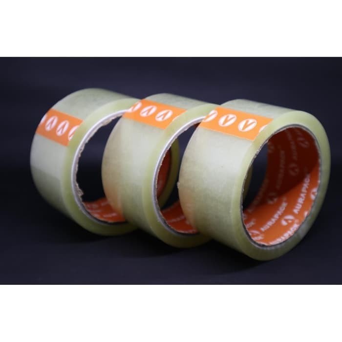 Jual LAKBAN BENING-COKLAT AURA PACK 60 YARD 1 DUS ISI 72 HANYA GOSEND ...