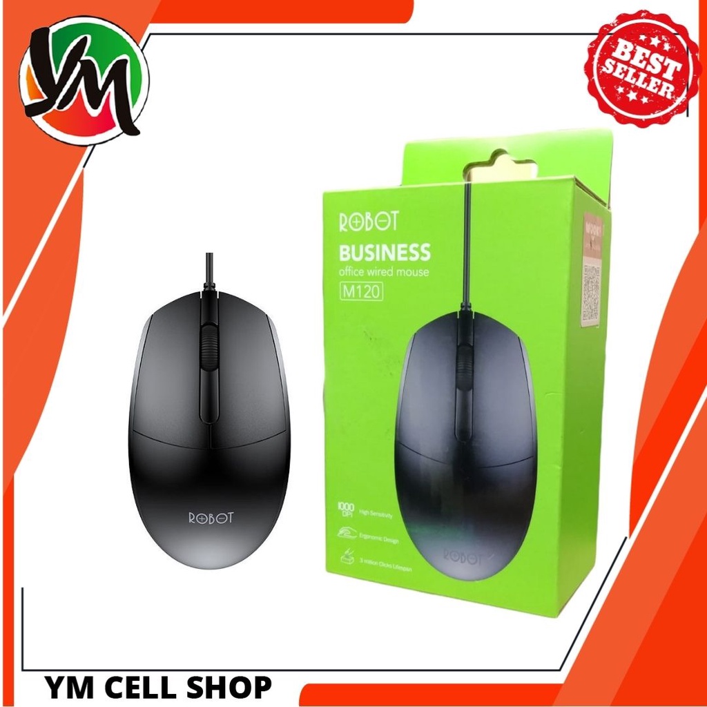 Jual MOUSE ROBOT M120 USB ORIGINAL Mouse Robot Usb M120 | Shopee Indonesia