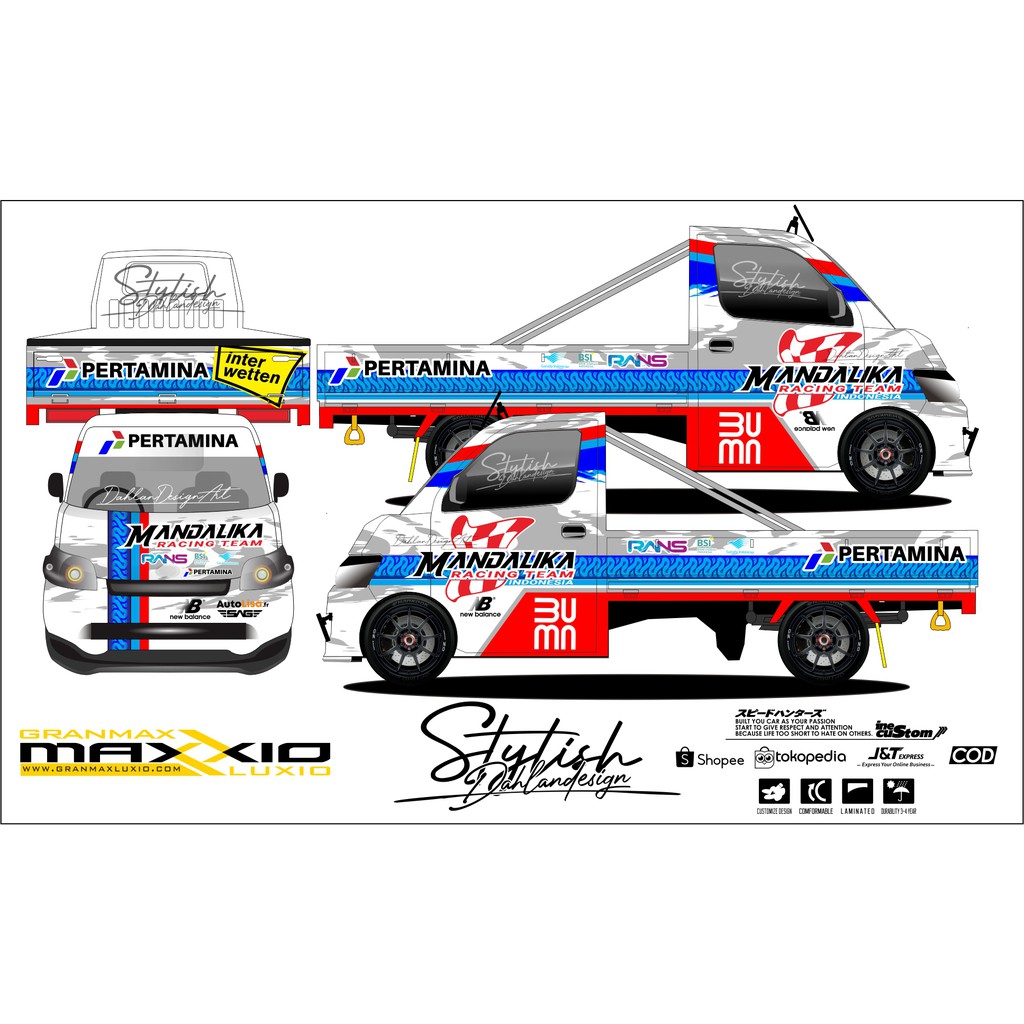 Jual STIKER MOBIL DECAL GRANDMAX MANDALIKA STIKER MANDALIKA | Shopee ...