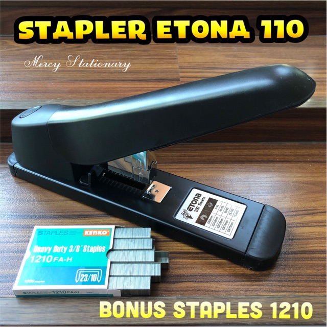 Jual Stapler Etona 110 Heavy Duty - Jepretan Jilid - Bonus Staples 1210 ...