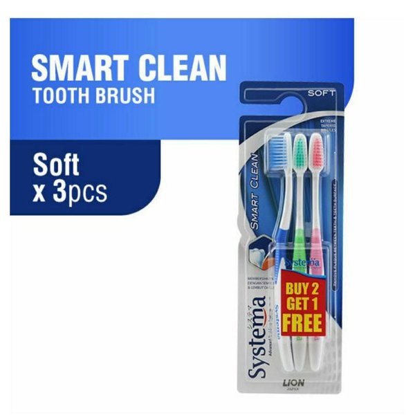 Jual Systema Sikat Gigi Smart Clean 3 pcs | Shopee Indonesia