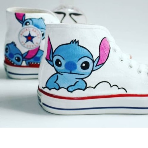 Jual SEPATU LUKIS BEBAS DESAIN CUSTOM NAMA GAMBAR KUALITAS RAPI CEPAT ...