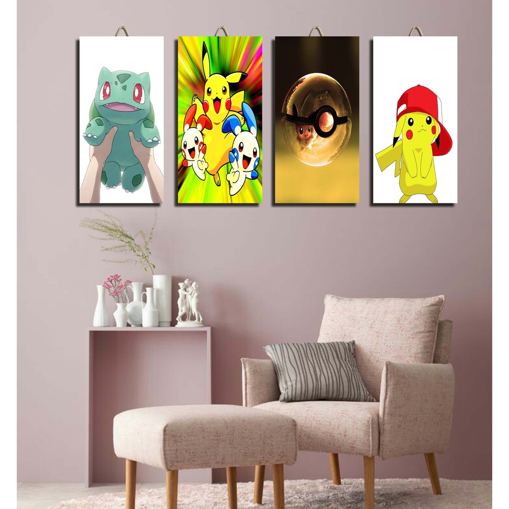 Jual HIASAN DINDING POKEMON / POSTER KAYU /Hiasan dinding rumah ...