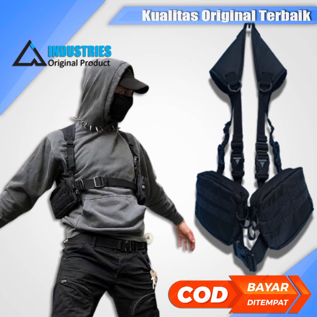 Jual TAS DADA MINI, Chest Bag Dual Side Body Bag, Tas Tactical Mini FBI ...