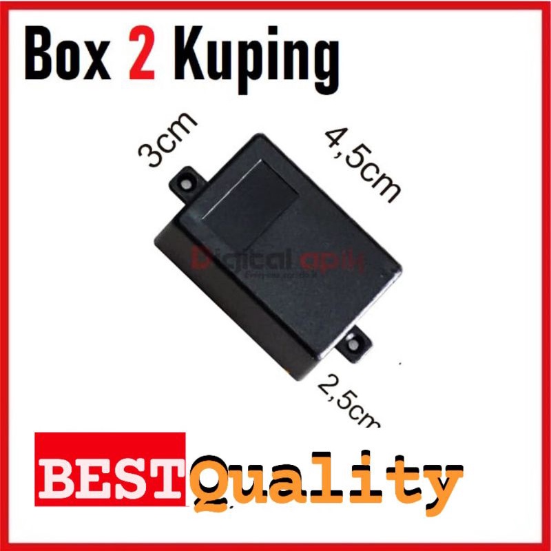 Jual BOX ELEKTRONIK BOX PLASTIK HITAM 2 KUPING | Shopee Indonesia