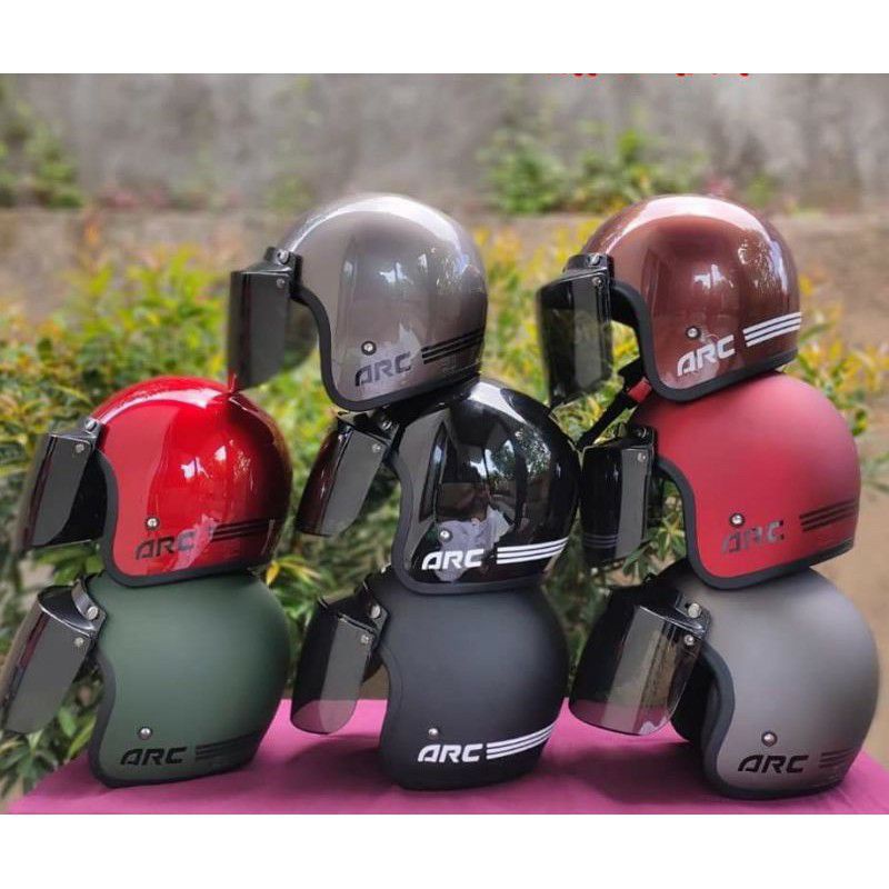 Jual HELM ARC MURAH KOMPLIT KACA PAKING KARDUS | Shopee Indonesia