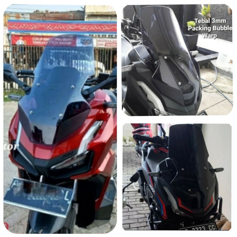 Jual Visor Honda ADV 160 150 Windshield Honda ADV 160 150 tinggi 58 cm ...